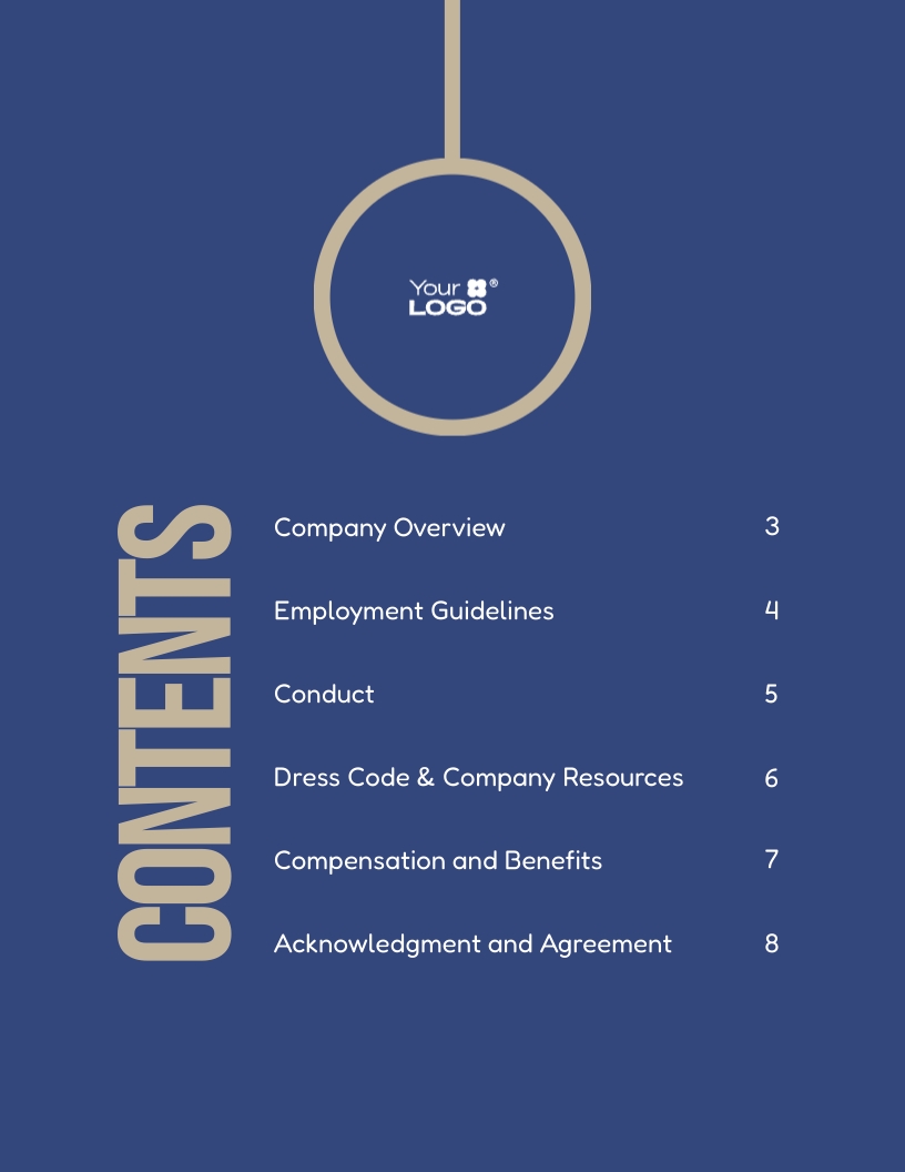 Generic Employee Handbook Template | Visme