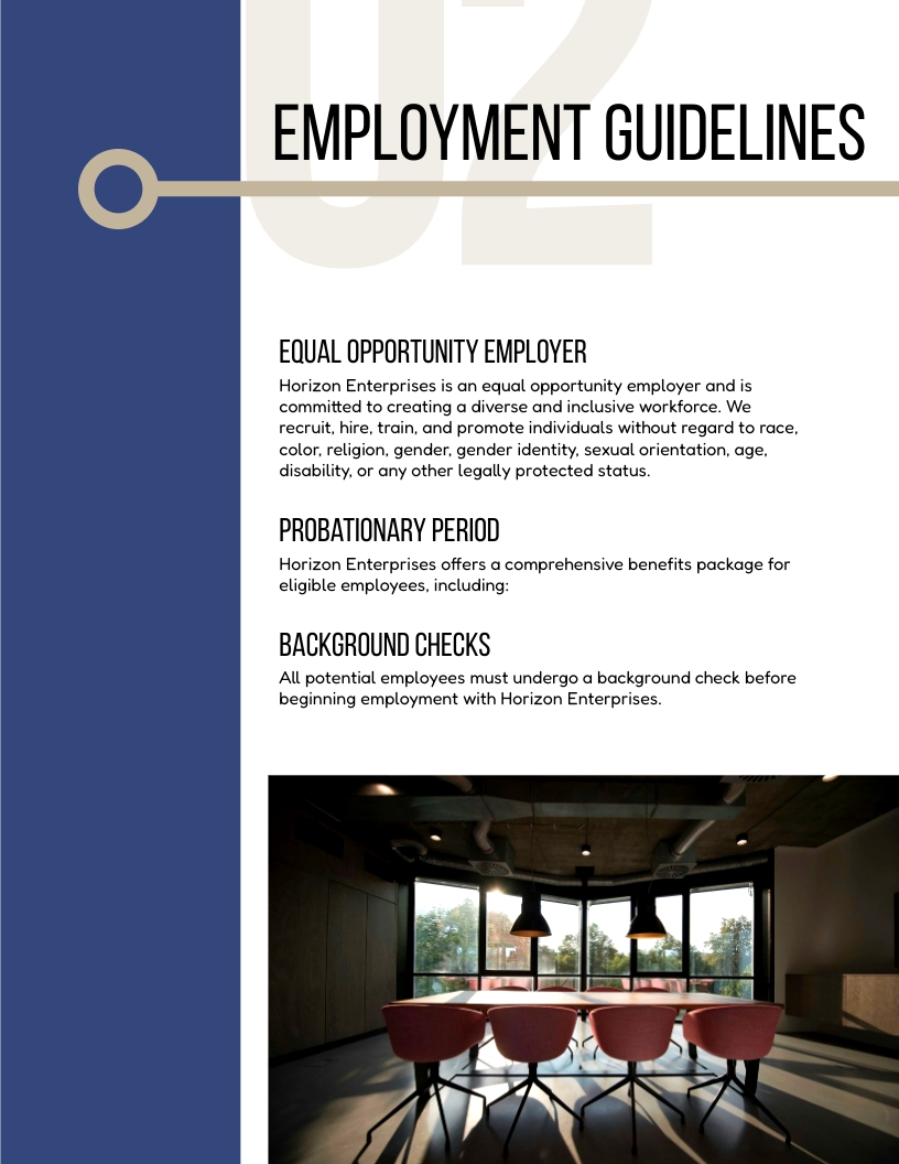 Generic Employee Handbook Template | Visme
