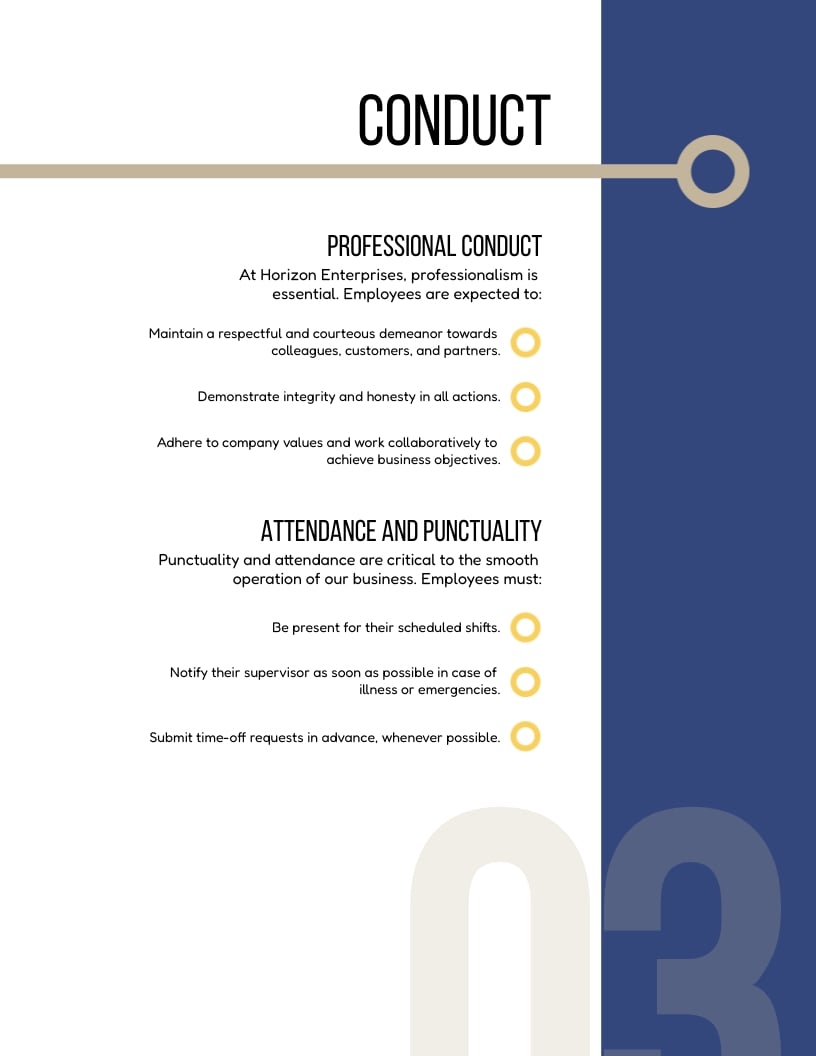 Generic Employee Handbook Template | Visme