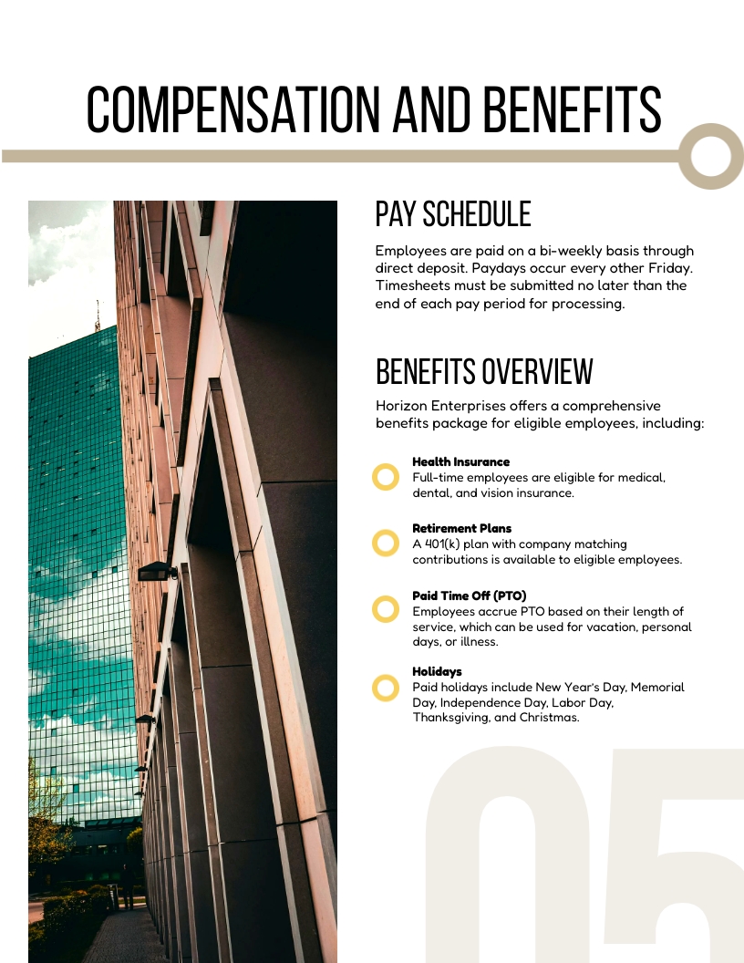 Generic Employee Handbook Template | Visme