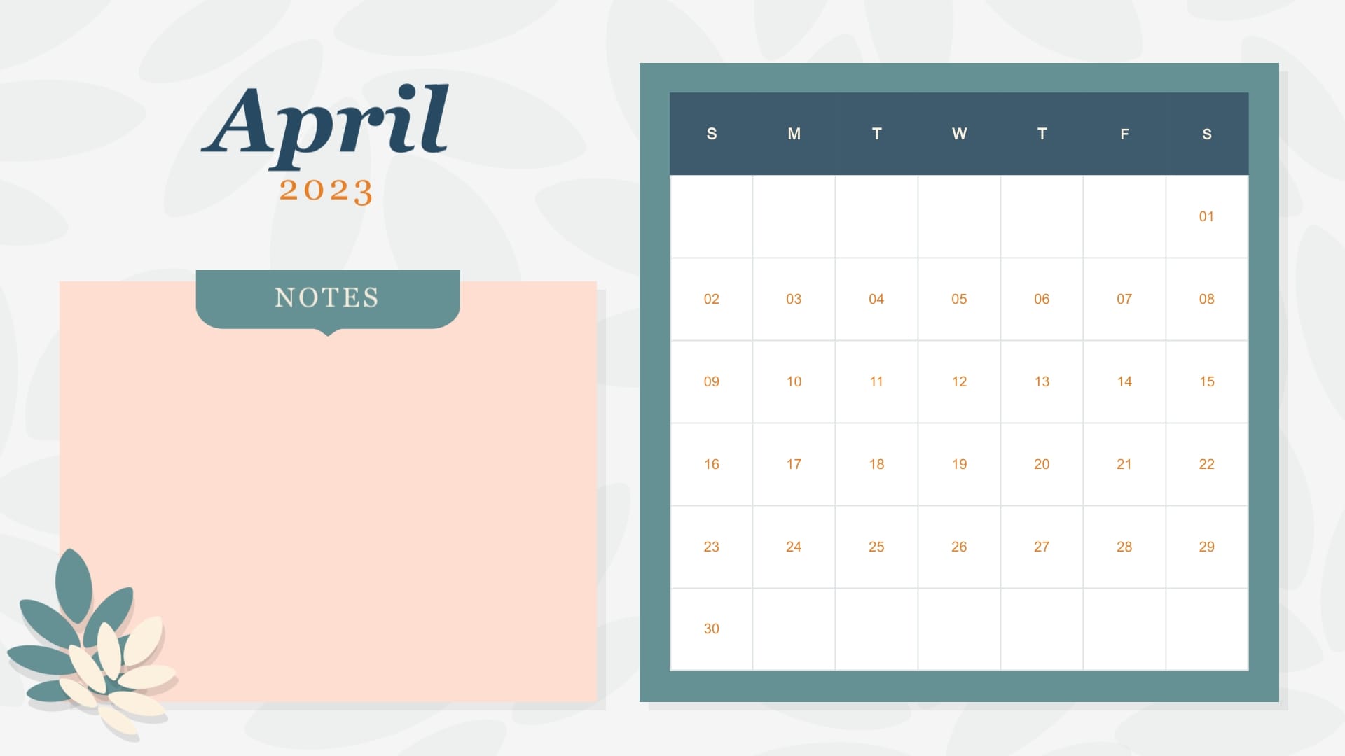 Girly Pattern - Calendar Template | Visme