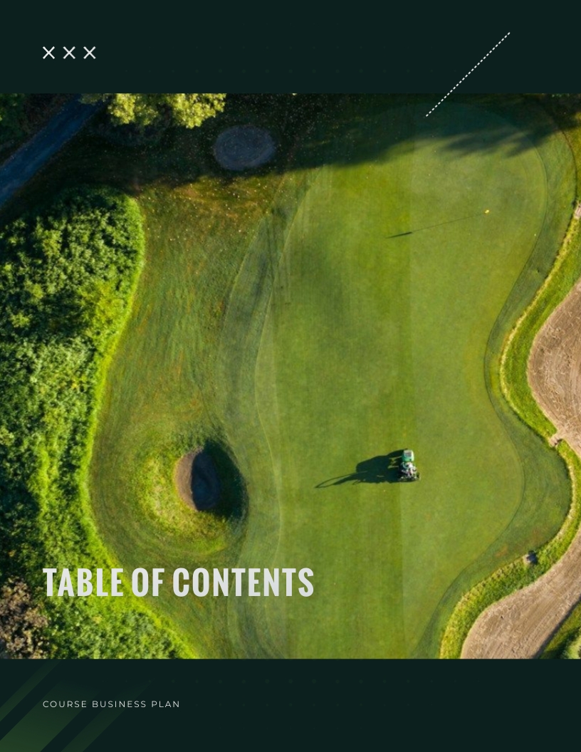 Golf Course Business Plan Template | Visme