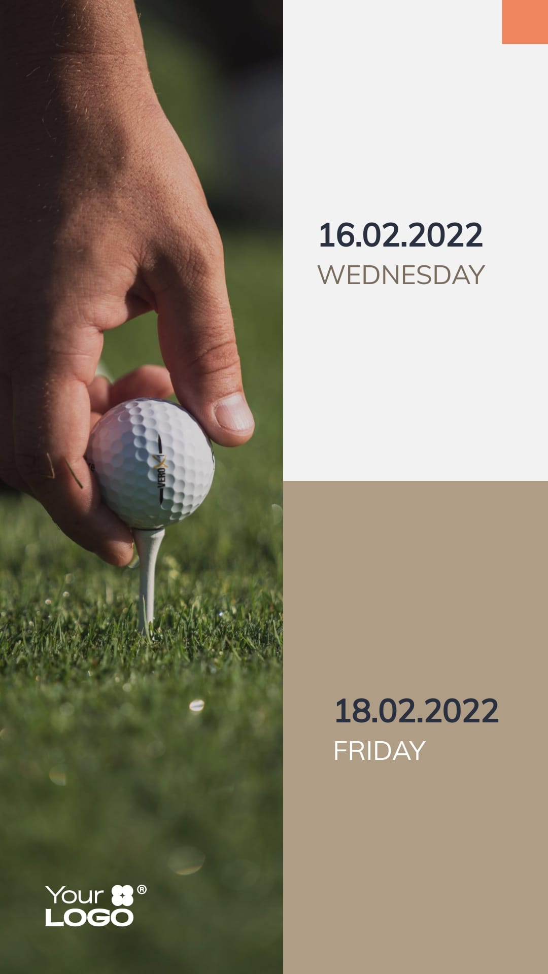 Golf Event Instagram Story Template | Visme