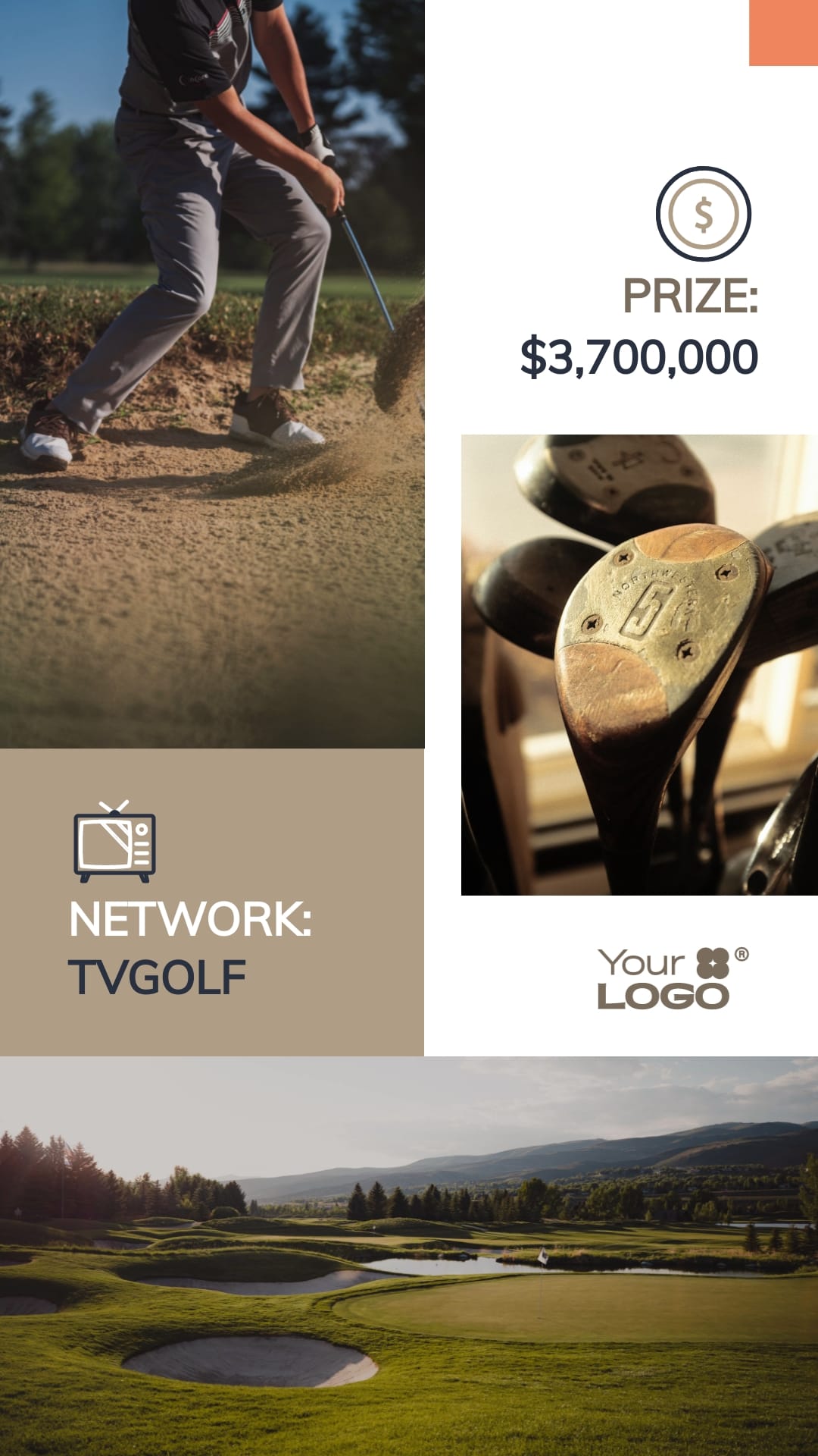 Golf Event Instagram Story Template | Visme