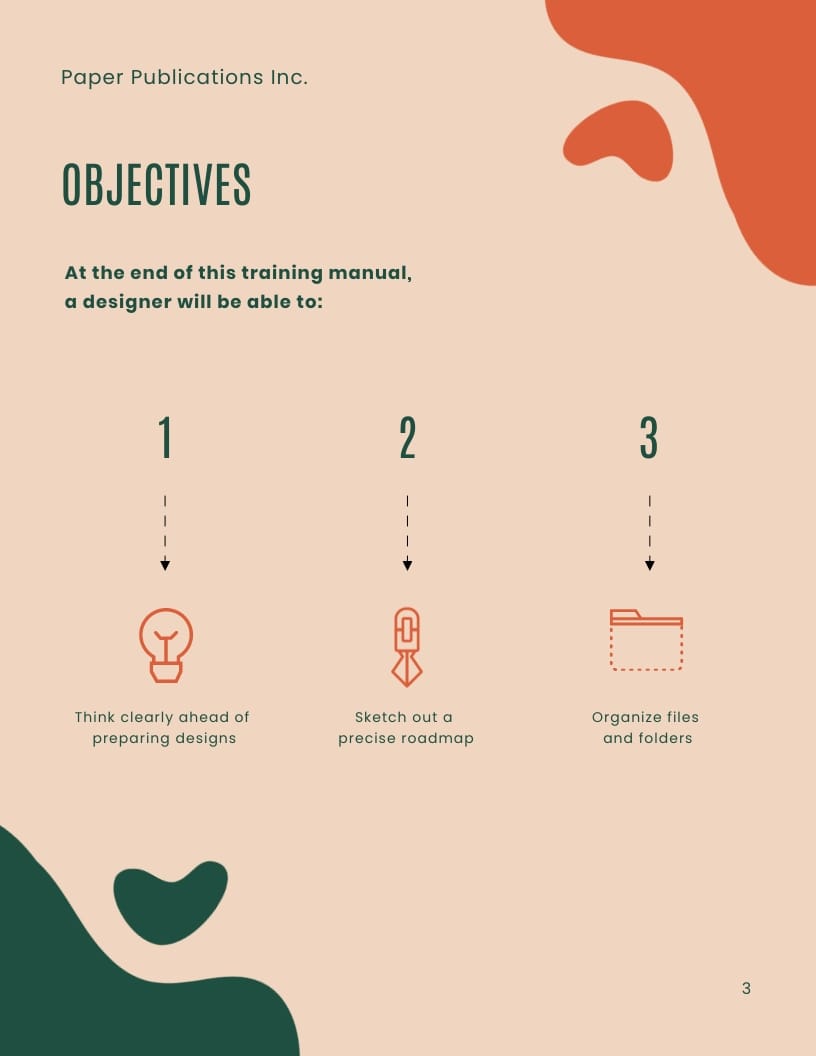 Graphic Designer Training Manual Template | Visme