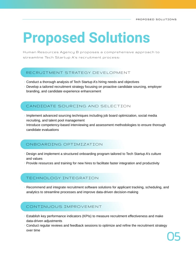 HR Agency Proposal Template | Visme
