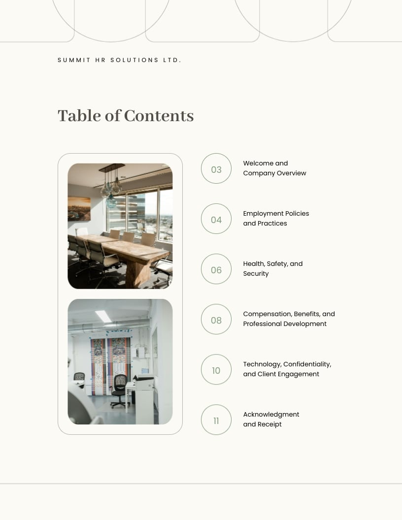 HR Consulting Employee Handbook Design Template | Visme