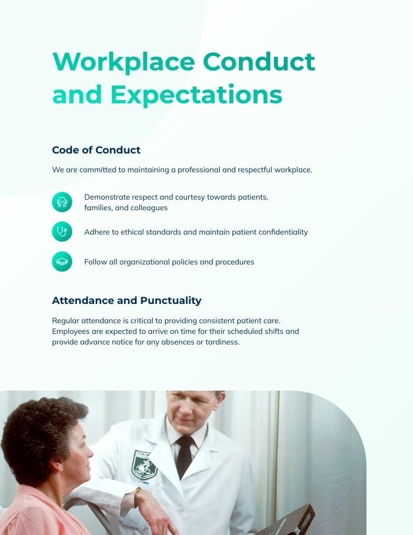 Health Services Employee Handbook Template | Visme