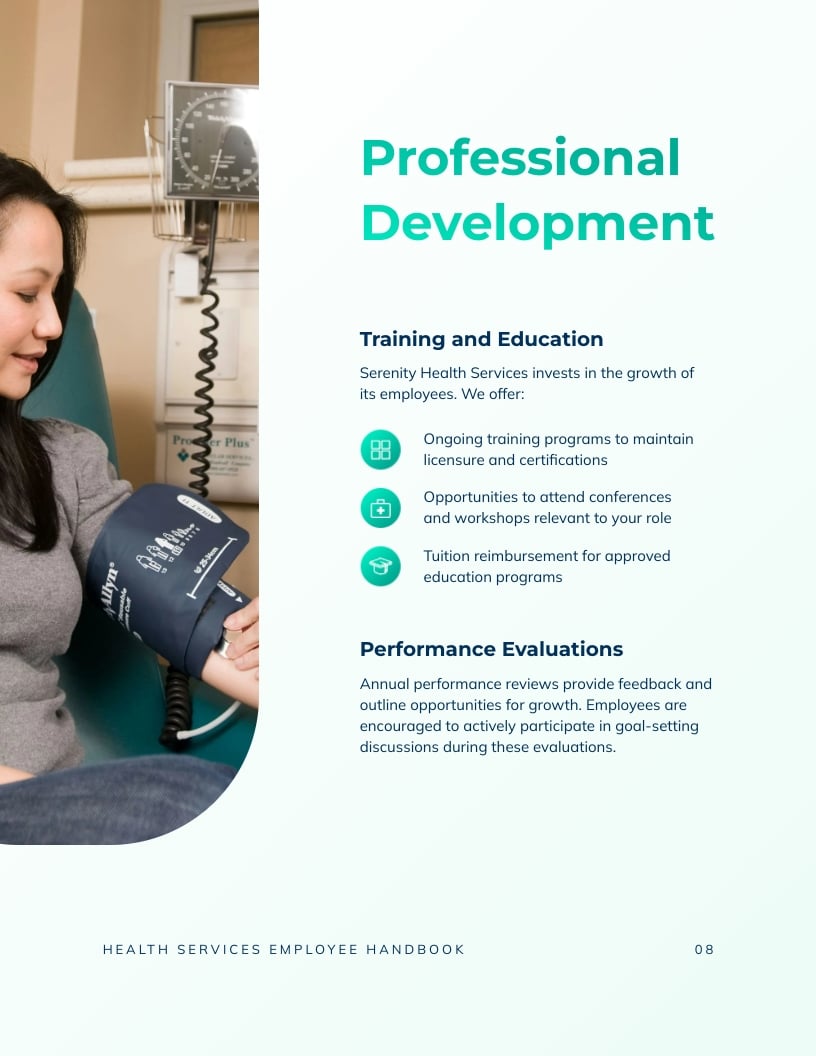 Health Services Employee Handbook Template | Visme