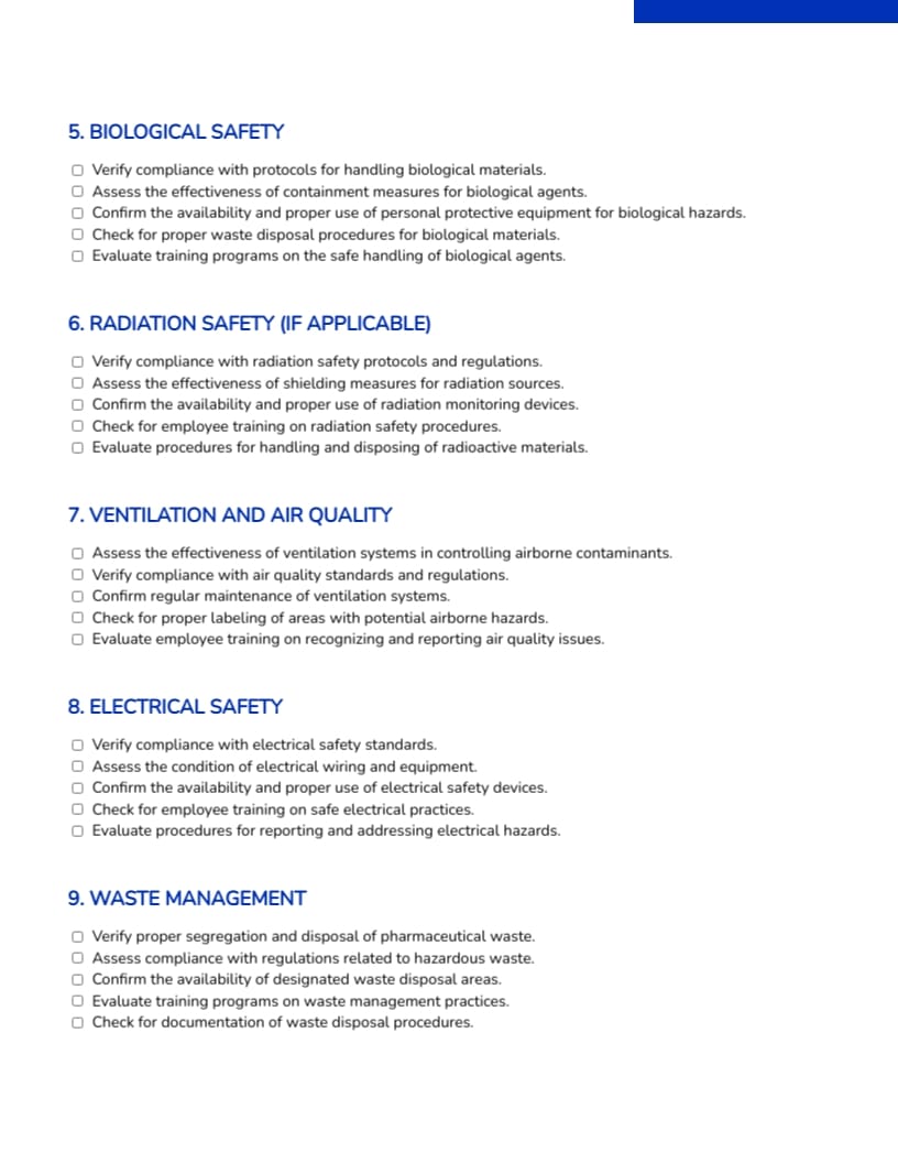 Health and Safety Audit Checklist Template | Visme