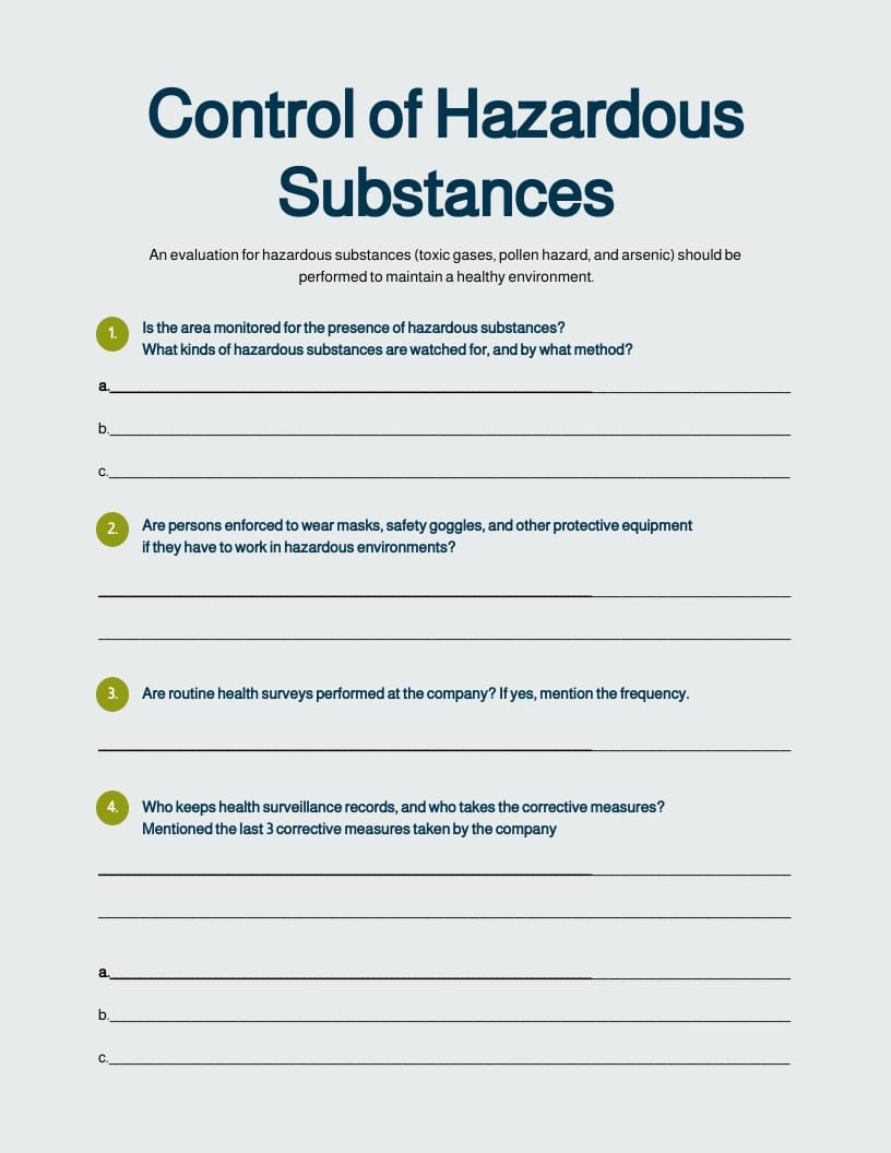 Health and Safety Workbook Template | Visme