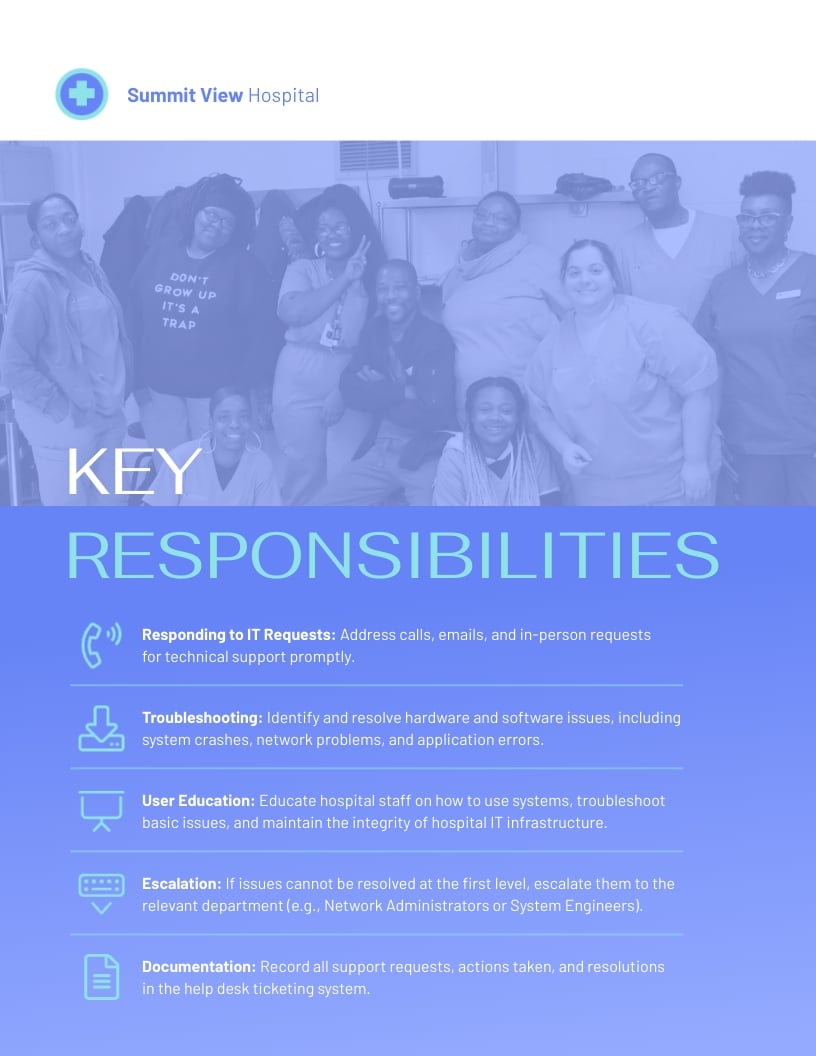 Help Desk Training Manual Template | Visme