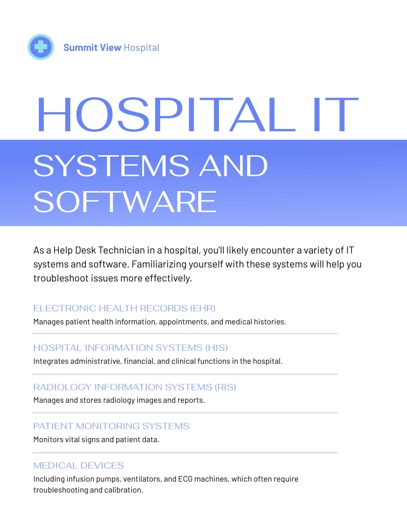 Help Desk Training Manual Template | Visme