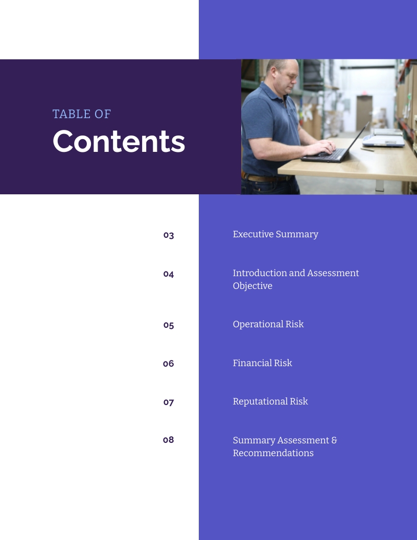 High Risk Vendor Assessment Report Template | Visme