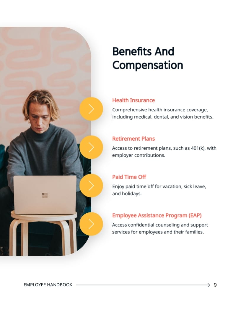 High School Employee Handbook Template | Visme