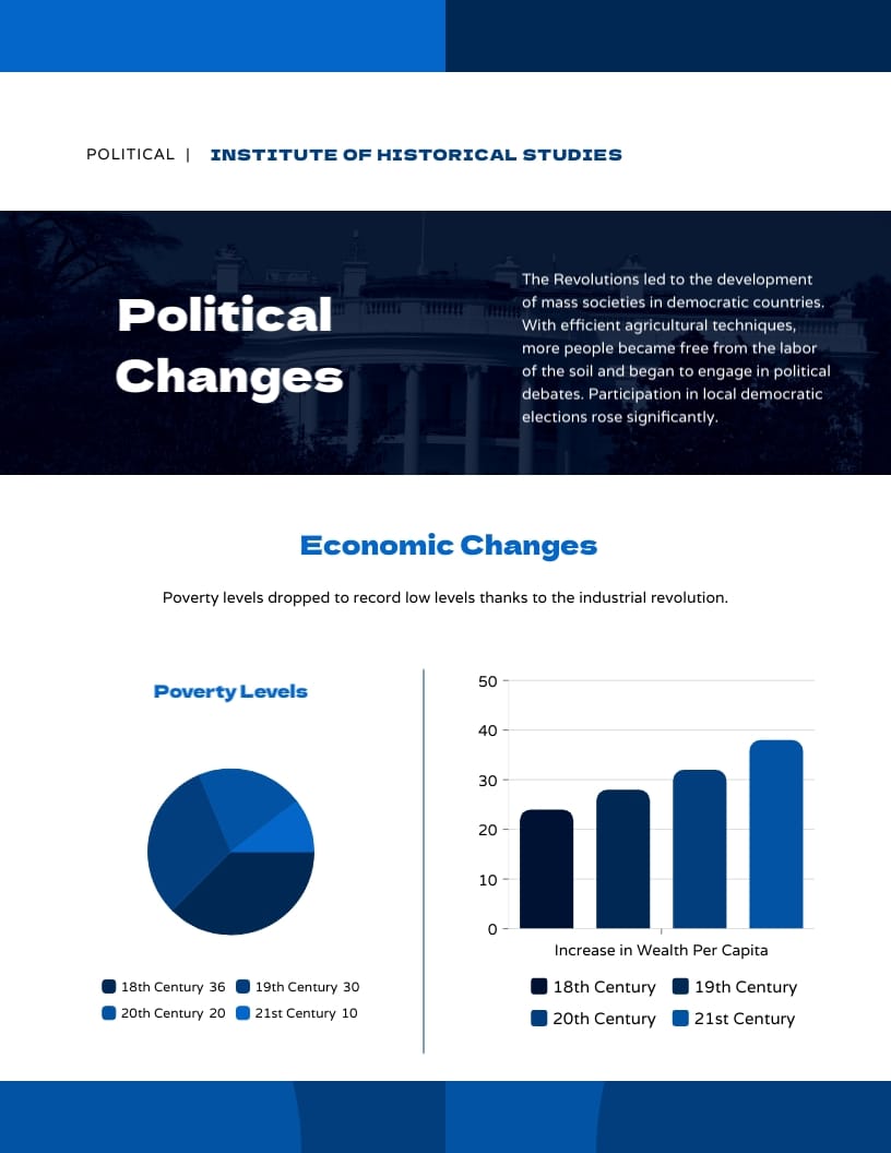 History Ebook Template | Visme