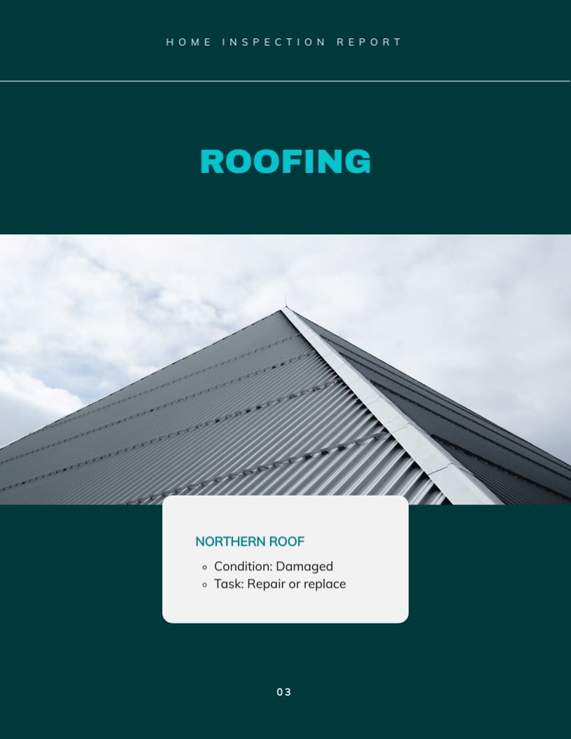 Home Inspection Report Template | Visme