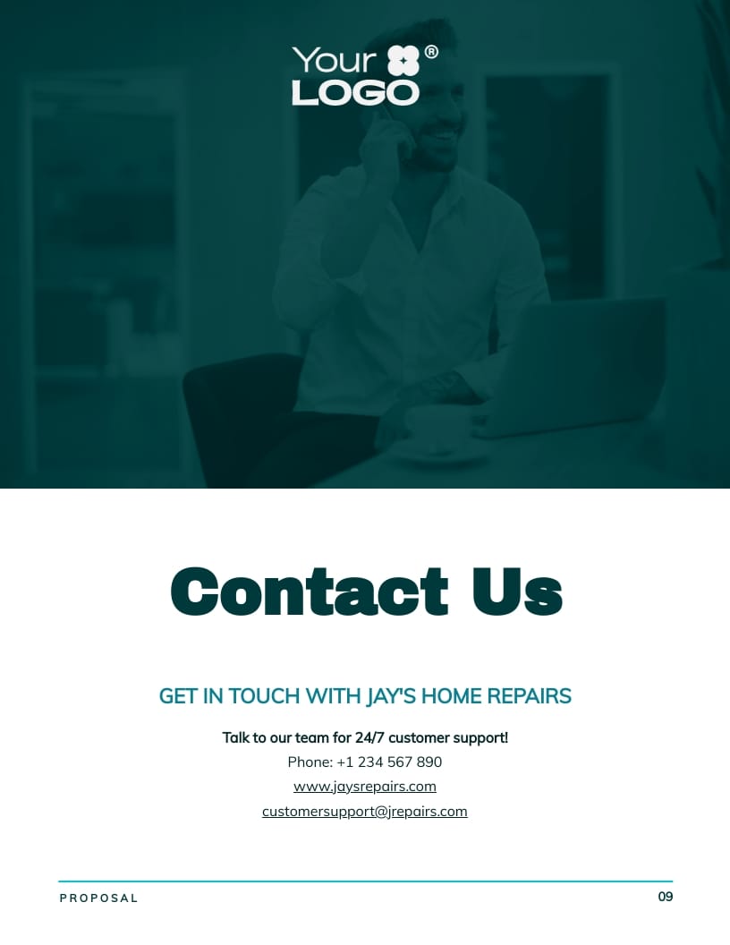 Home Repair Services Proposal Template | Visme