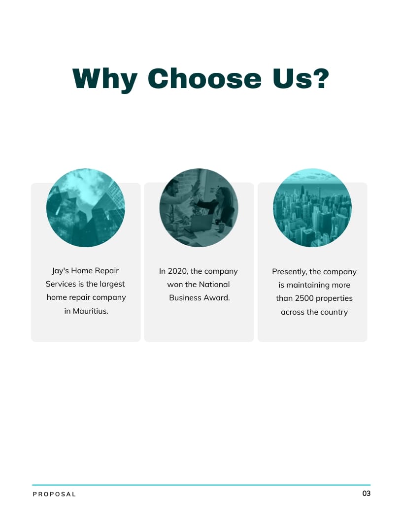 Home Repair Services Proposal Template | Visme