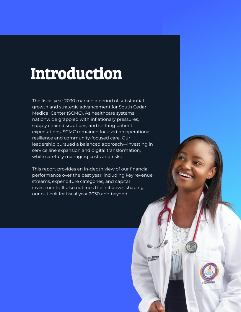 Hospital Annual Report Template | Visme