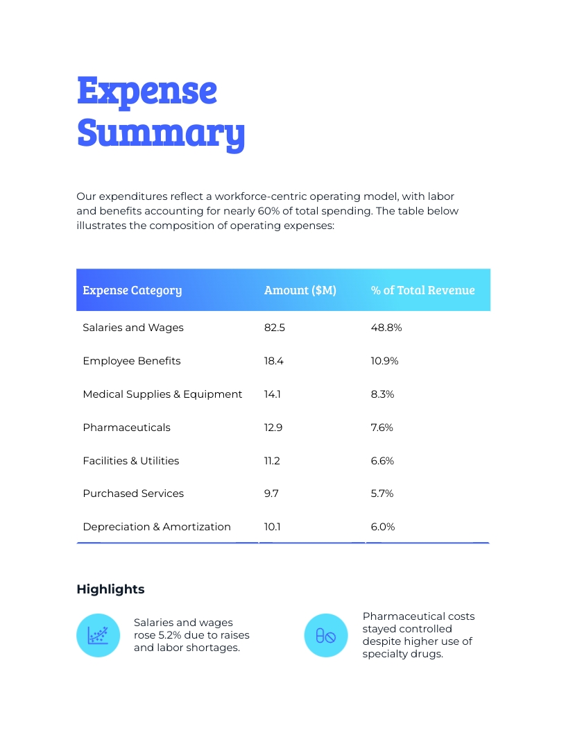 Hospital Annual Report Template | Visme