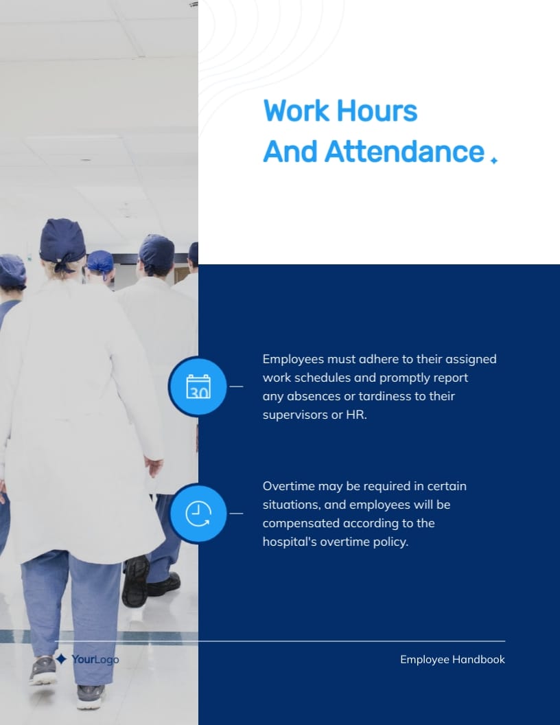 Hospital Employee Handbook Template | Visme