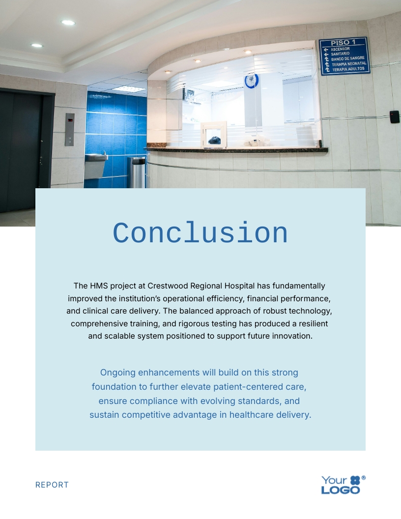 Hospital Management System Project Report Template | Visme