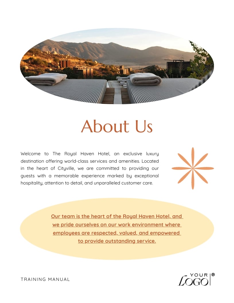 Hospitality Training Manual Template | Visme