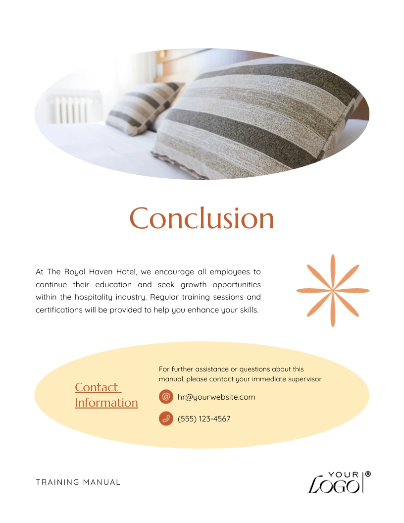 Hospitality Training Manual Template | Visme