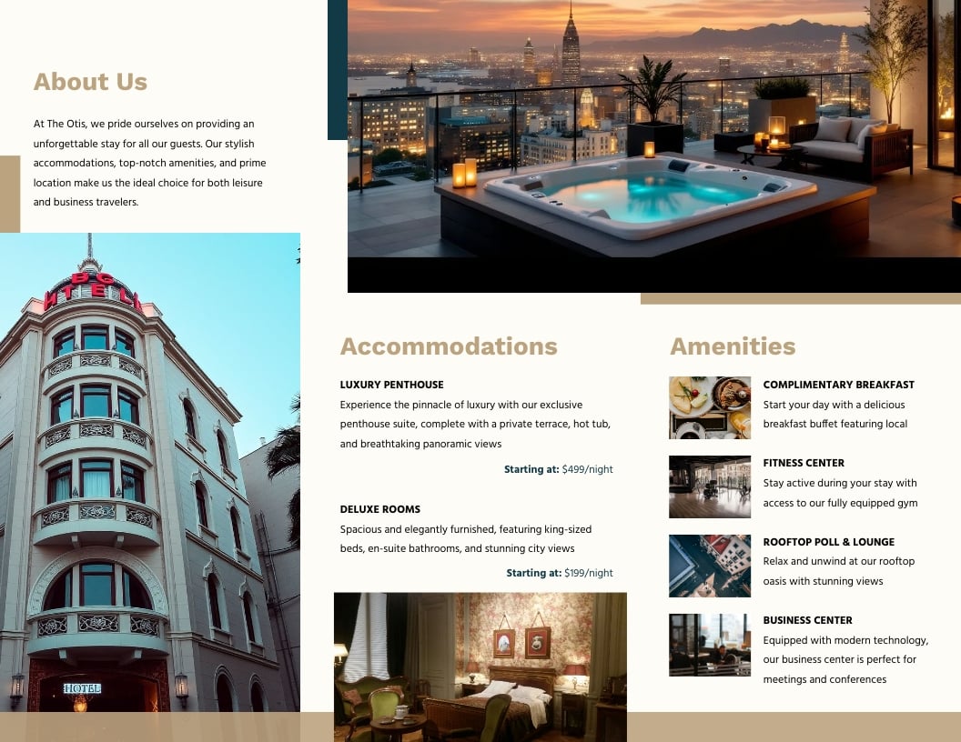 Hotel Brochure Template | Visme