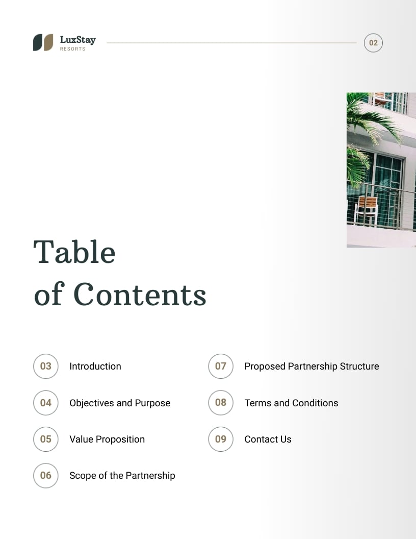 Hotel Partnership Proposal Template | Visme