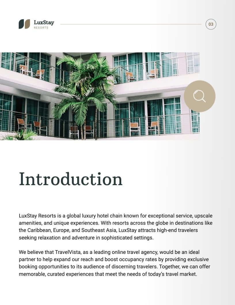 Hotel Partnership Proposal Template | Visme