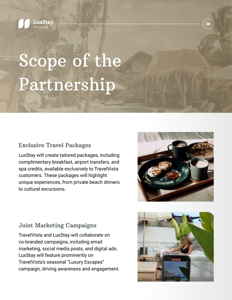 Hotel Partnership Proposal Template | Visme