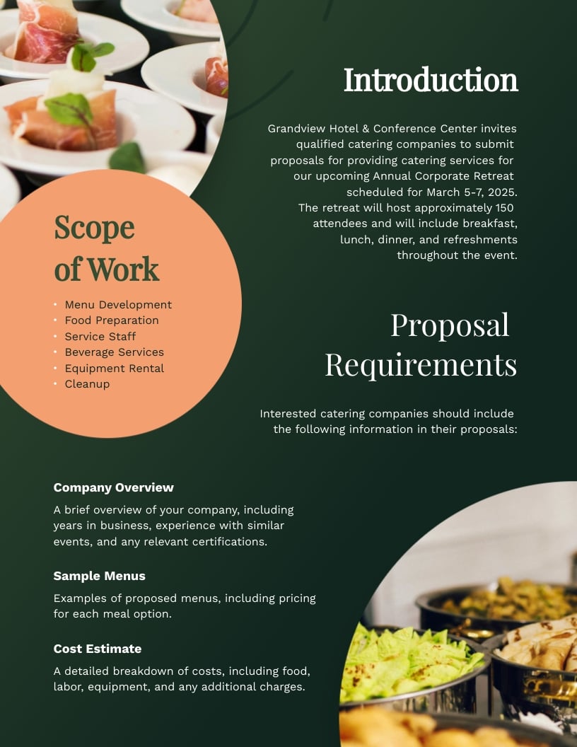 Hotel RFP Template | Visme