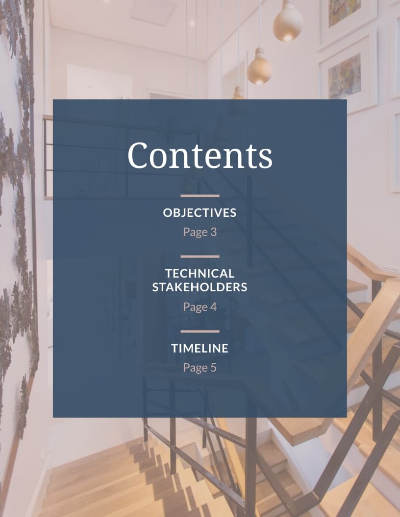 House Engineering - Project Plan Template | Visme