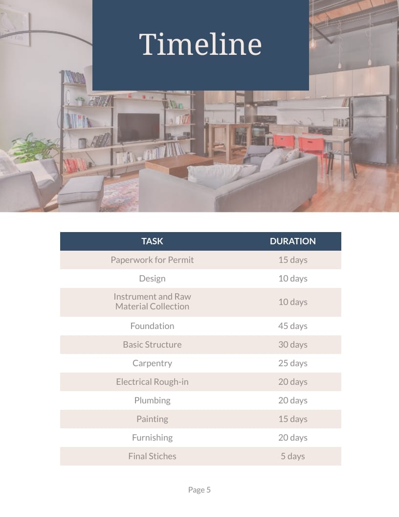 House Engineering - Project Plan Template | Visme