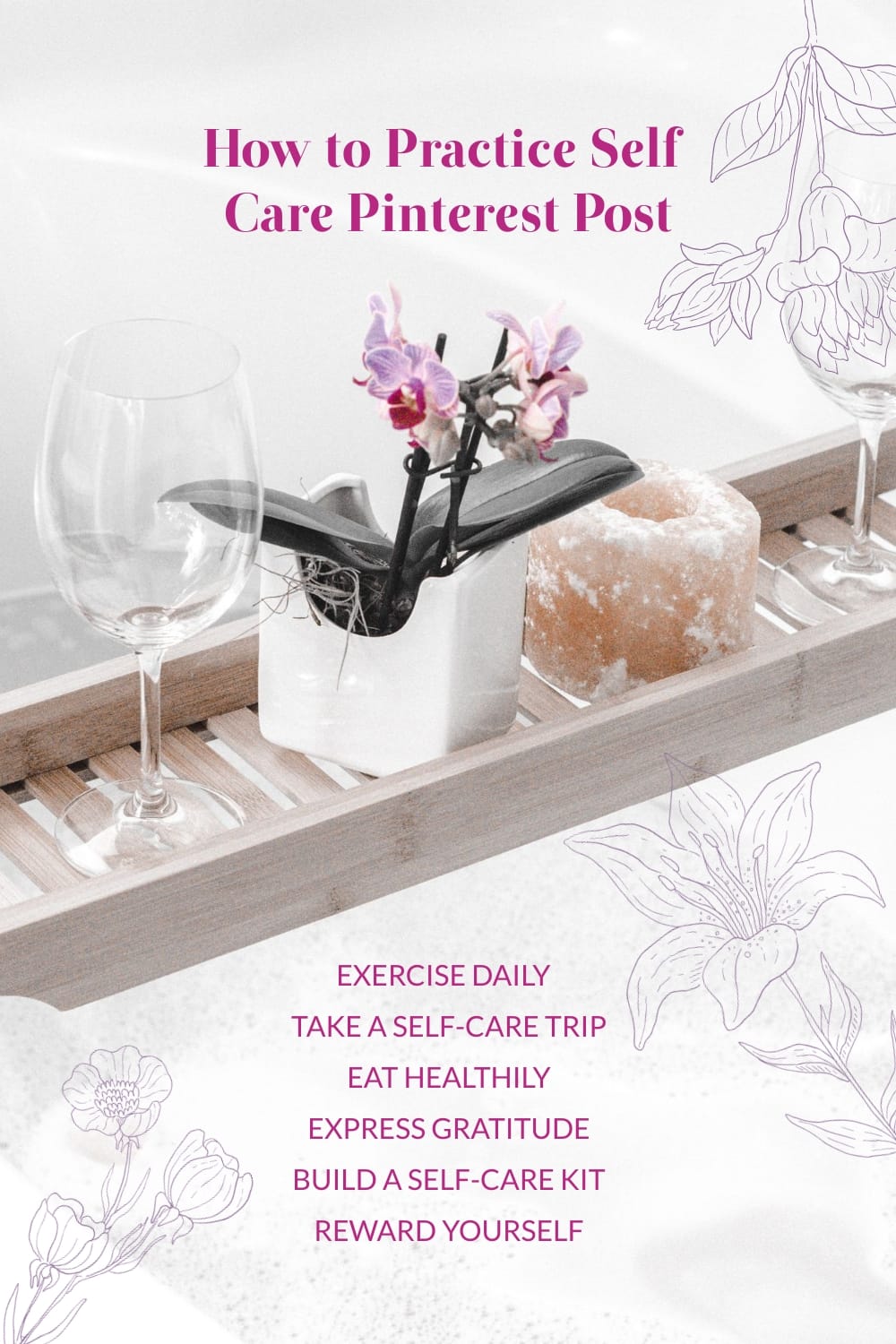How To Practice Self Care Pinterest Post Template Visme