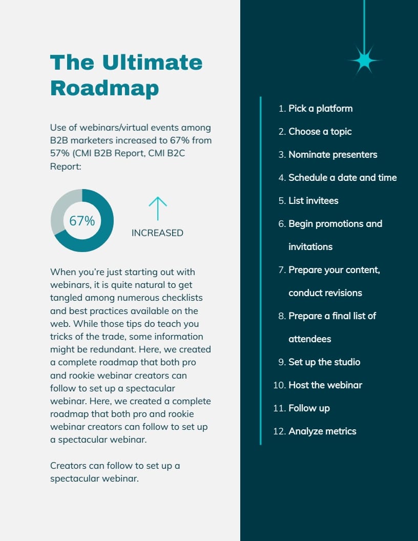 How to Set Up a Webinar Ebook Template | Visme