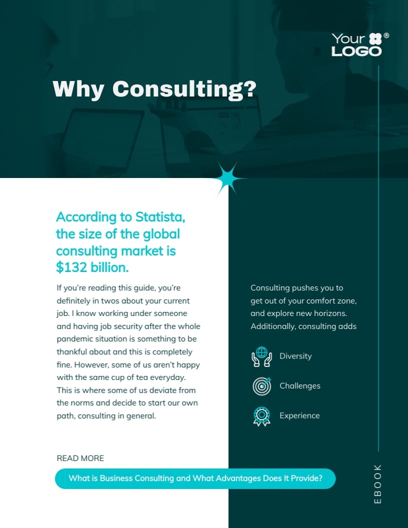 How to Start Your Own Consulting Business Ebook Modern Template | Visme