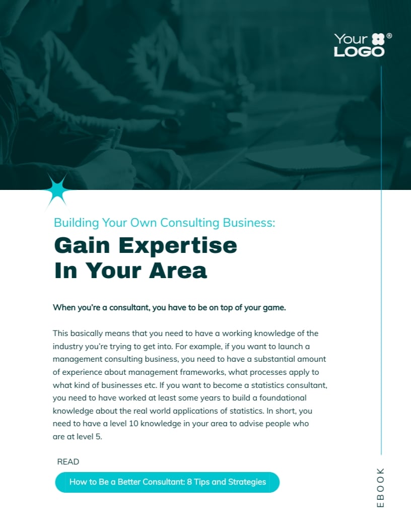 How to Start Your Own Consulting Business Ebook Modern Template | Visme