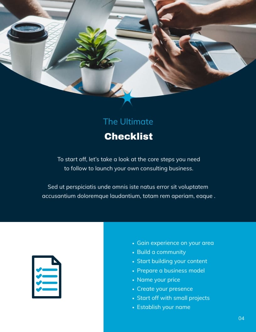 How to Start Your Own Consulting Business Ebook Template | Visme