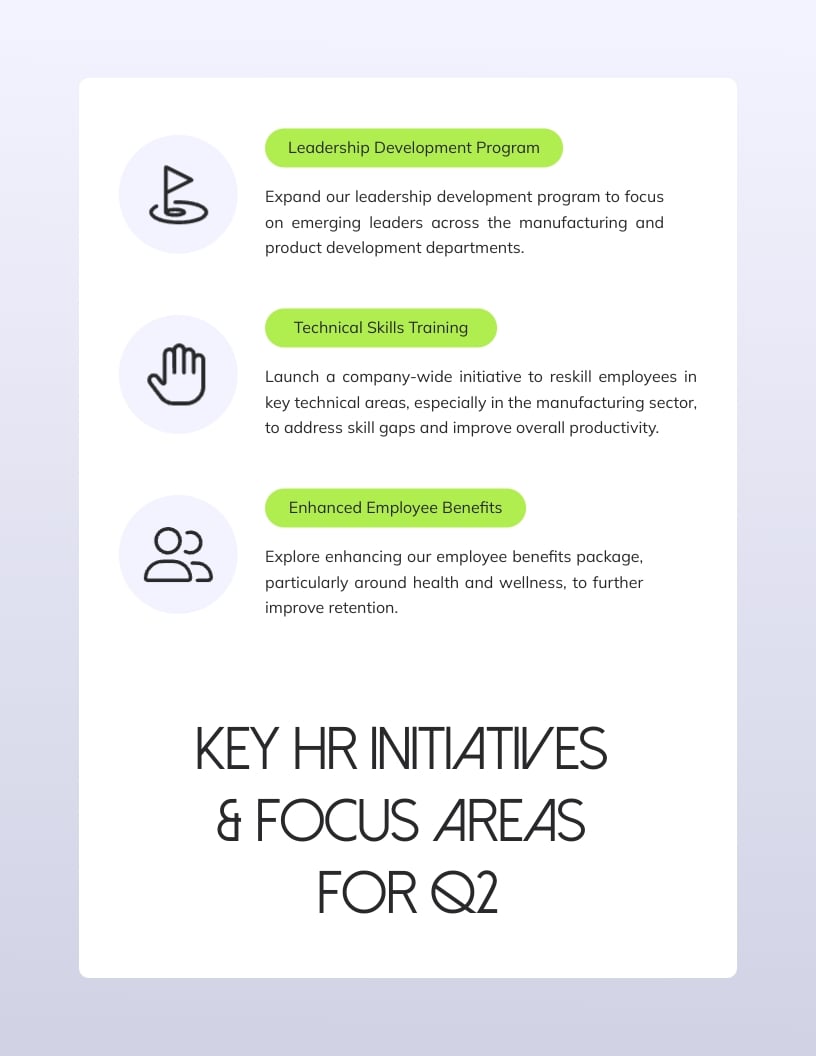 Human Resources Board Report Template | Visme