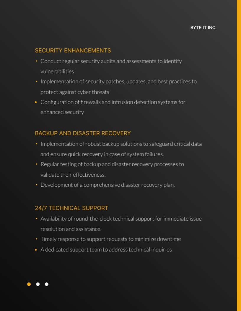 IT RFP Bid Proposal Template | Visme