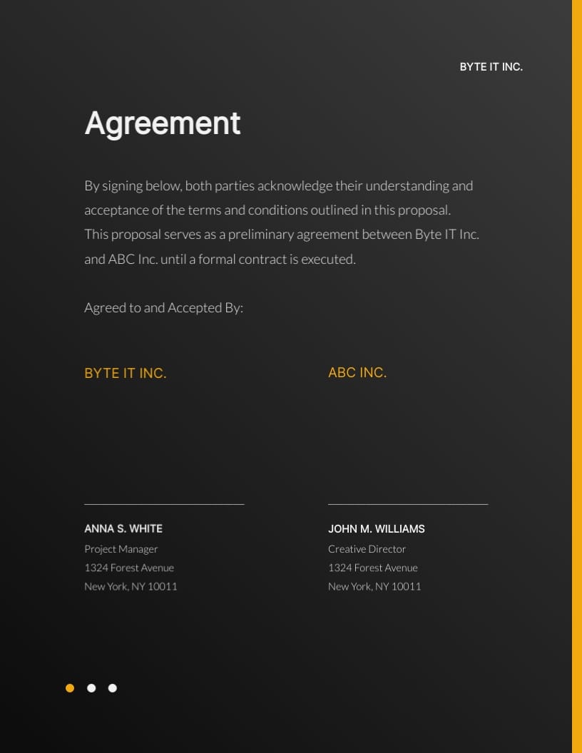 IT RFP Bid Proposal Template | Visme