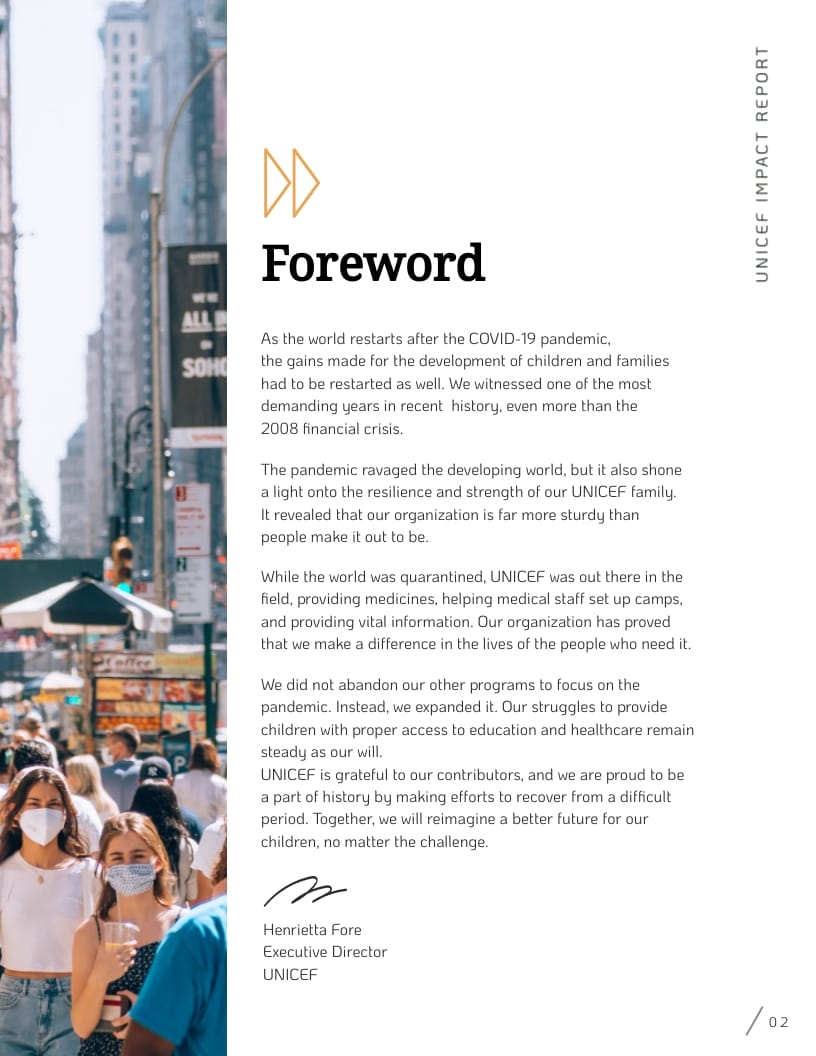 Impact Report Template | Visme