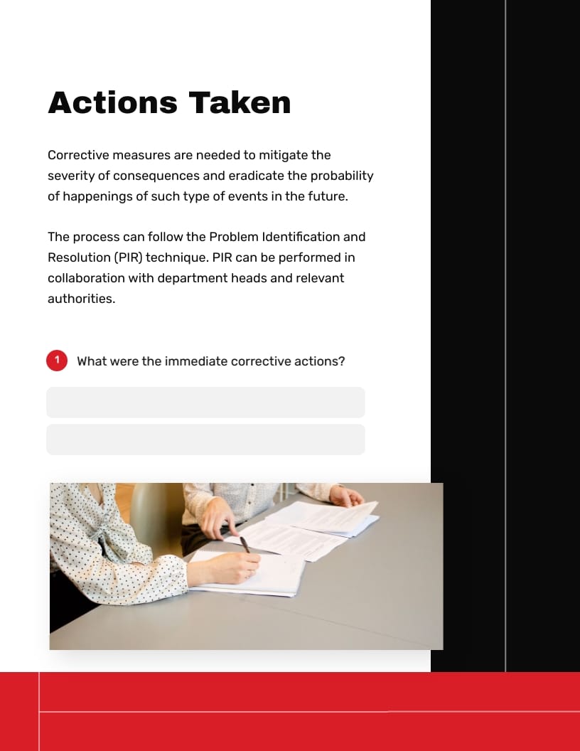 Incident Examination Workbook Template Visme