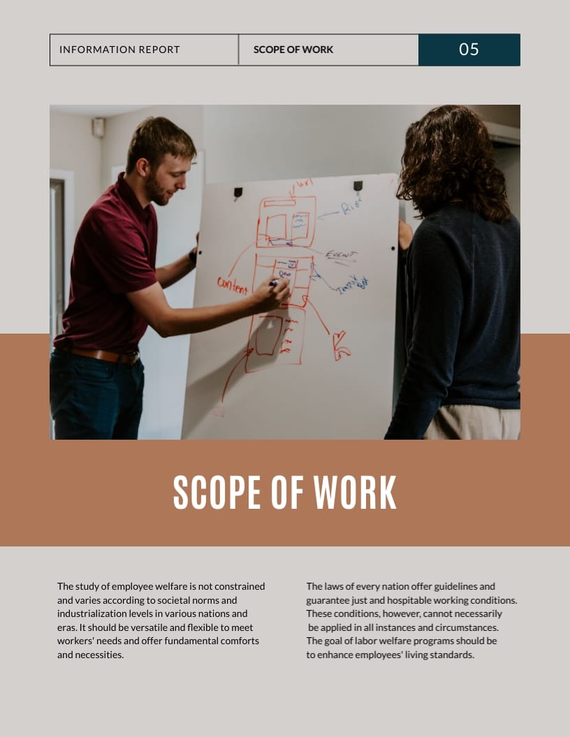 Information Report Template | Visme