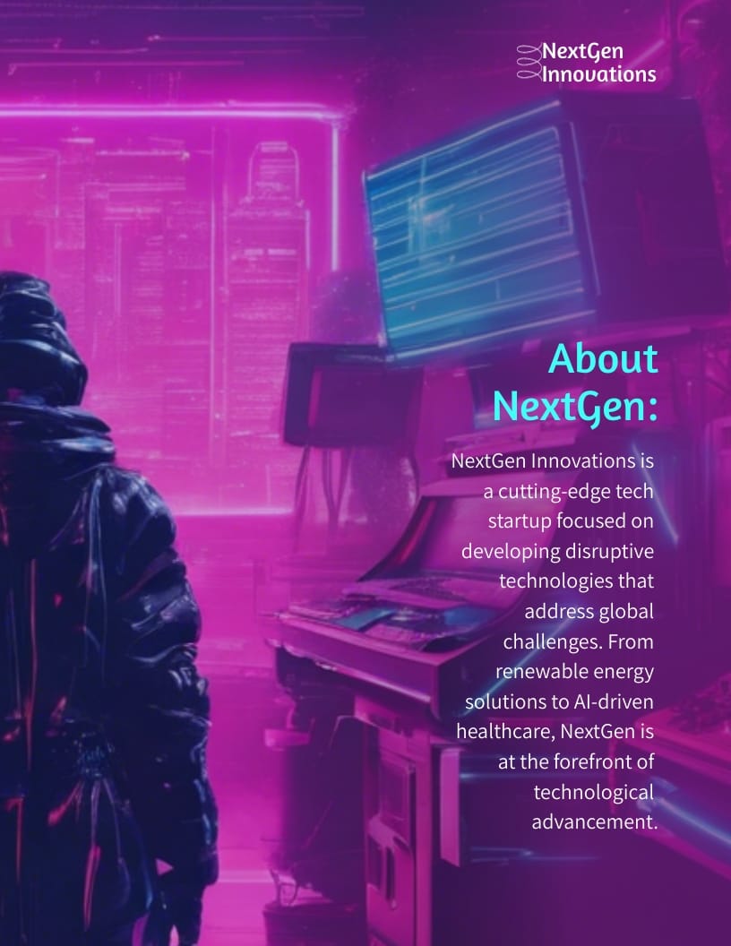 Innovative Tech Startup Press Kit Template | Visme