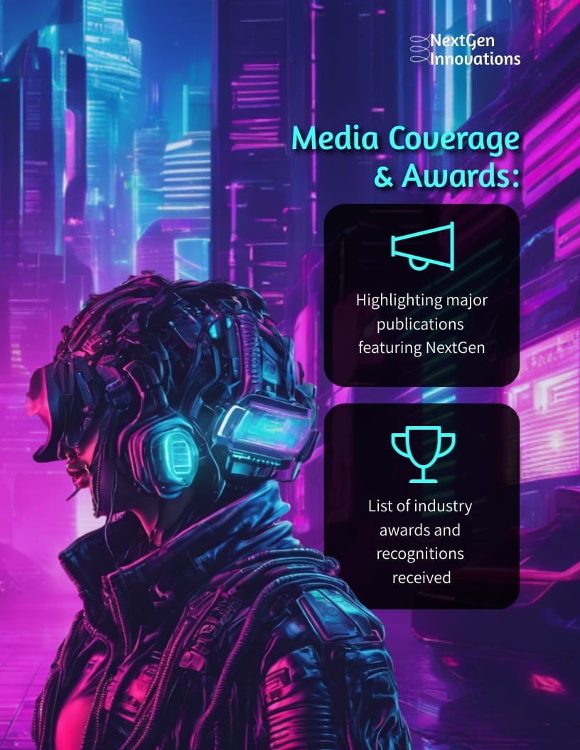 Innovative Tech Startup Press Kit Template | Visme