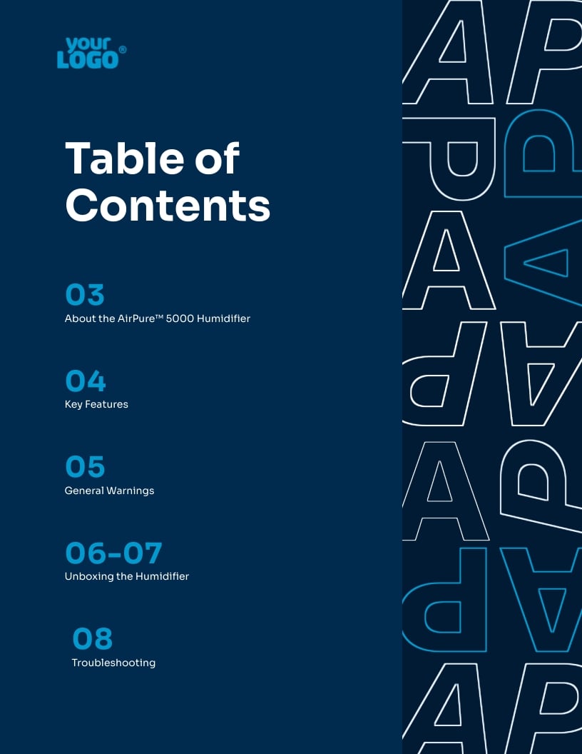 Instruction Manual Design Template | Visme